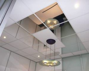 Ceiling Tiles By Us | Glass Less Mirrors Ceiling Tile 2′ x 2′ Grid ...