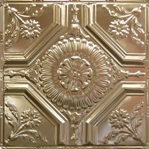 Gold Metal Ceiling AT Tile #23 - Ceiling Tiles By Us