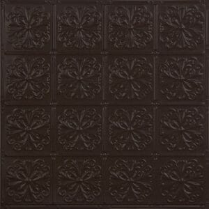 Bronze Embossed Metal Ceiling Tiles